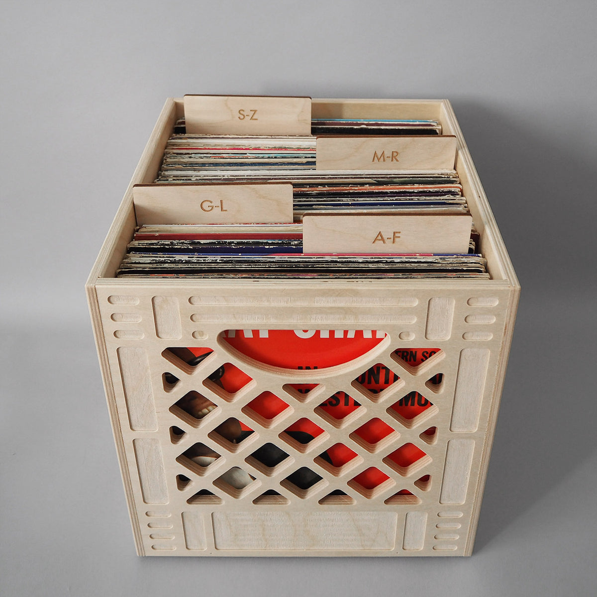 The Record Collector - Wooden Milk Crate | WAAM